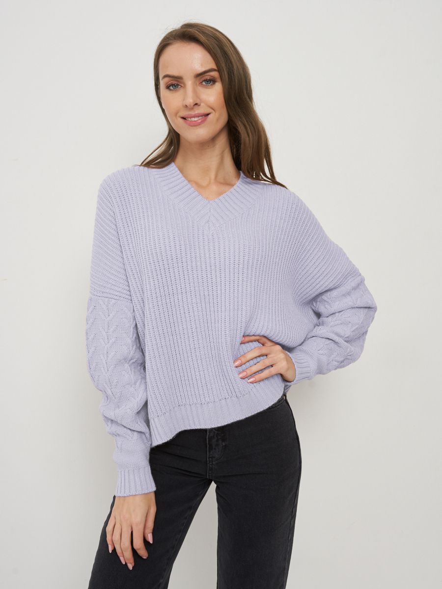 Пуловер женский VAY 5222-41217 фиолетовый 46-48 RU