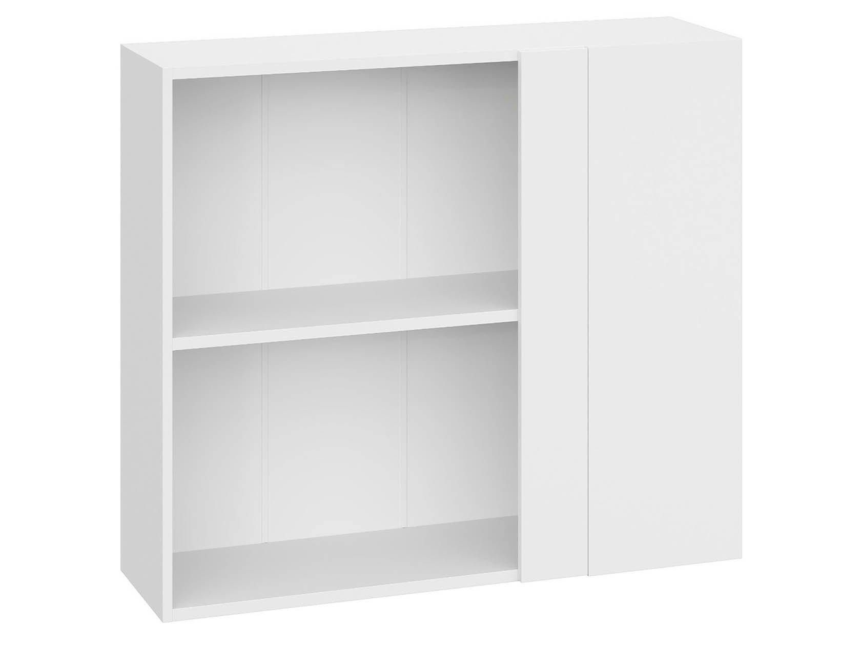 Навесной шкаф СВ-Мебель Модерн Белый / Олива софт 912 мм