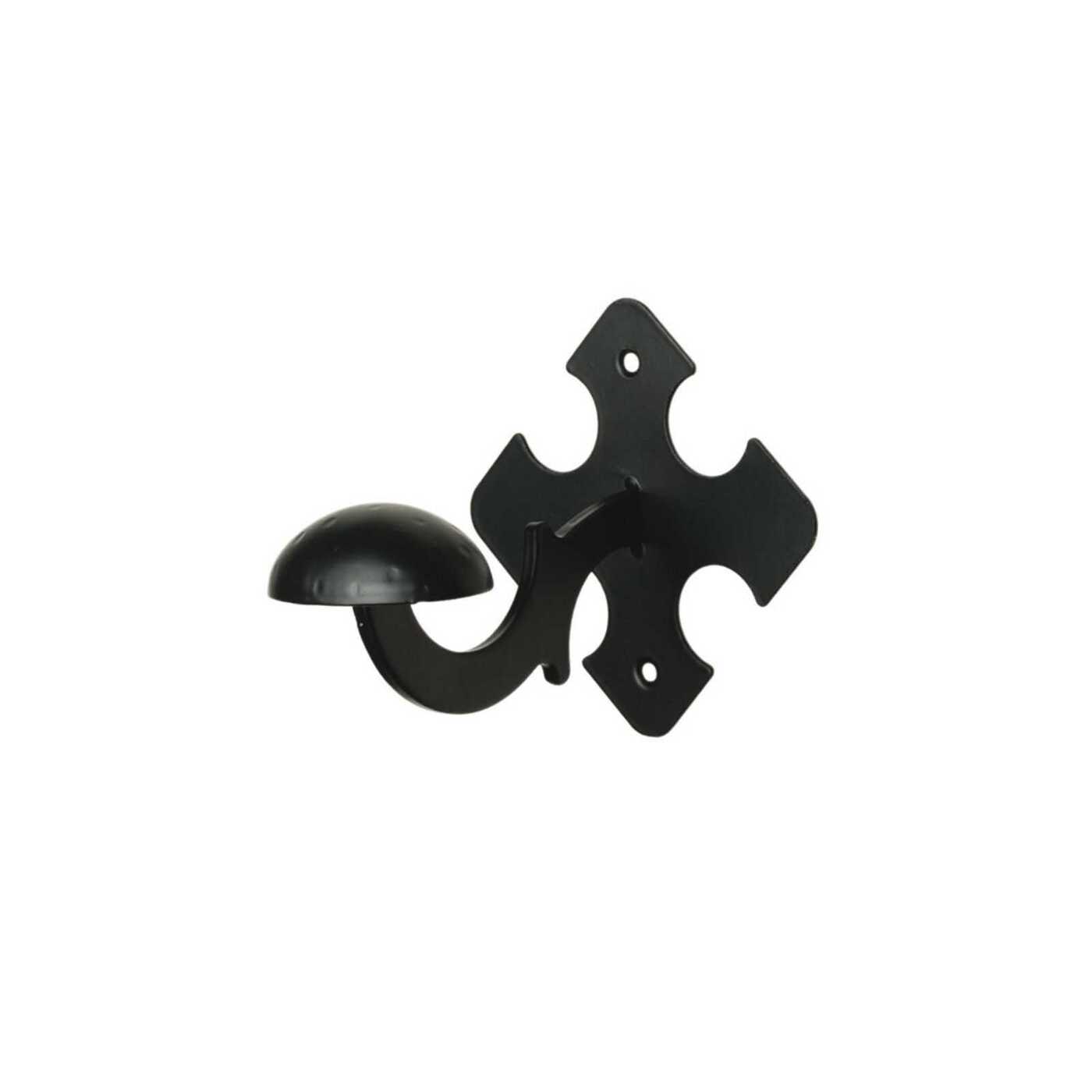 Крючок настенный мебельный AMIG, черный, 100-90x90