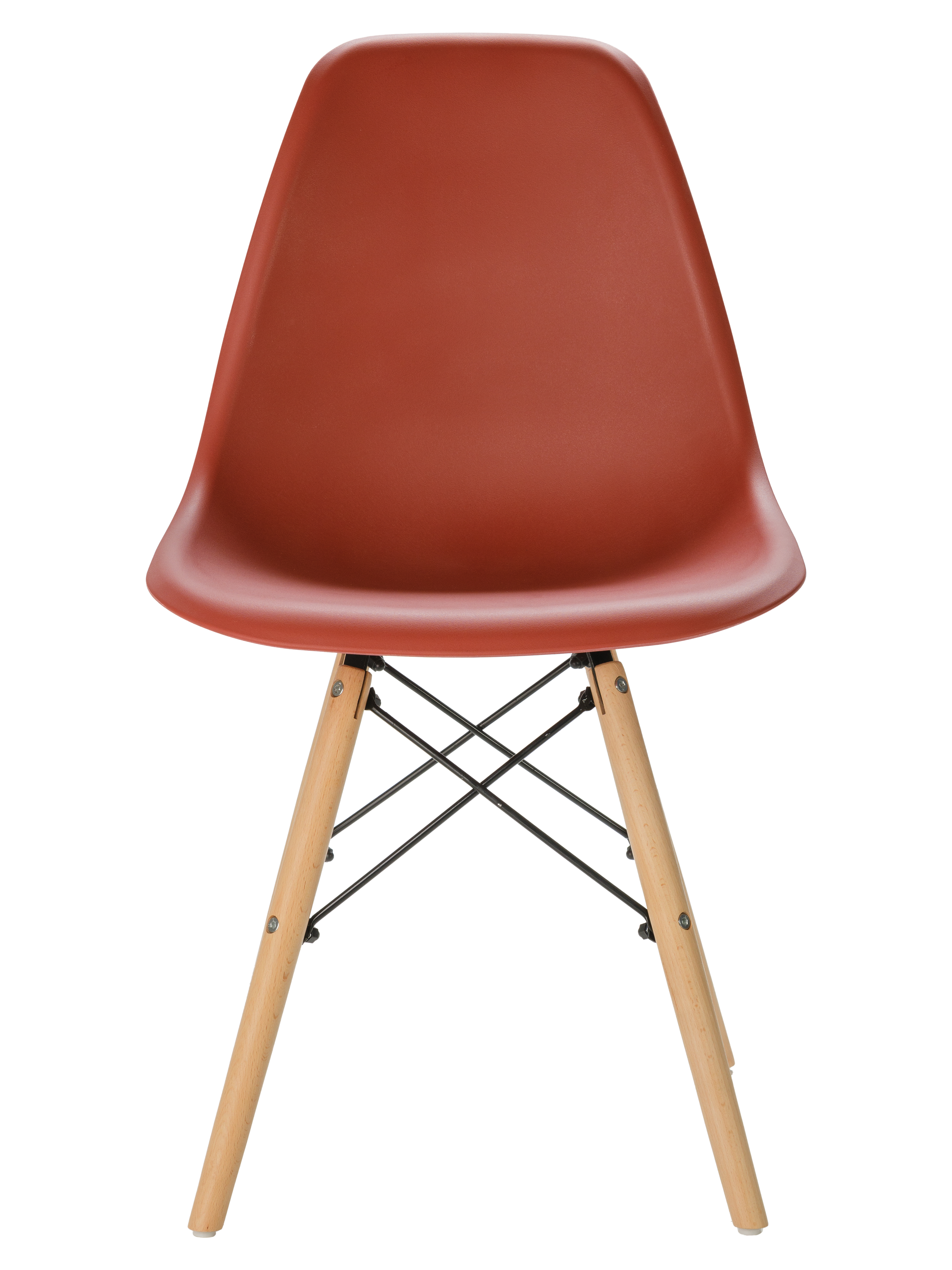 Комплект стульев для кухни LEON GROUP EAMES DSW красно-коричневый 3 шт