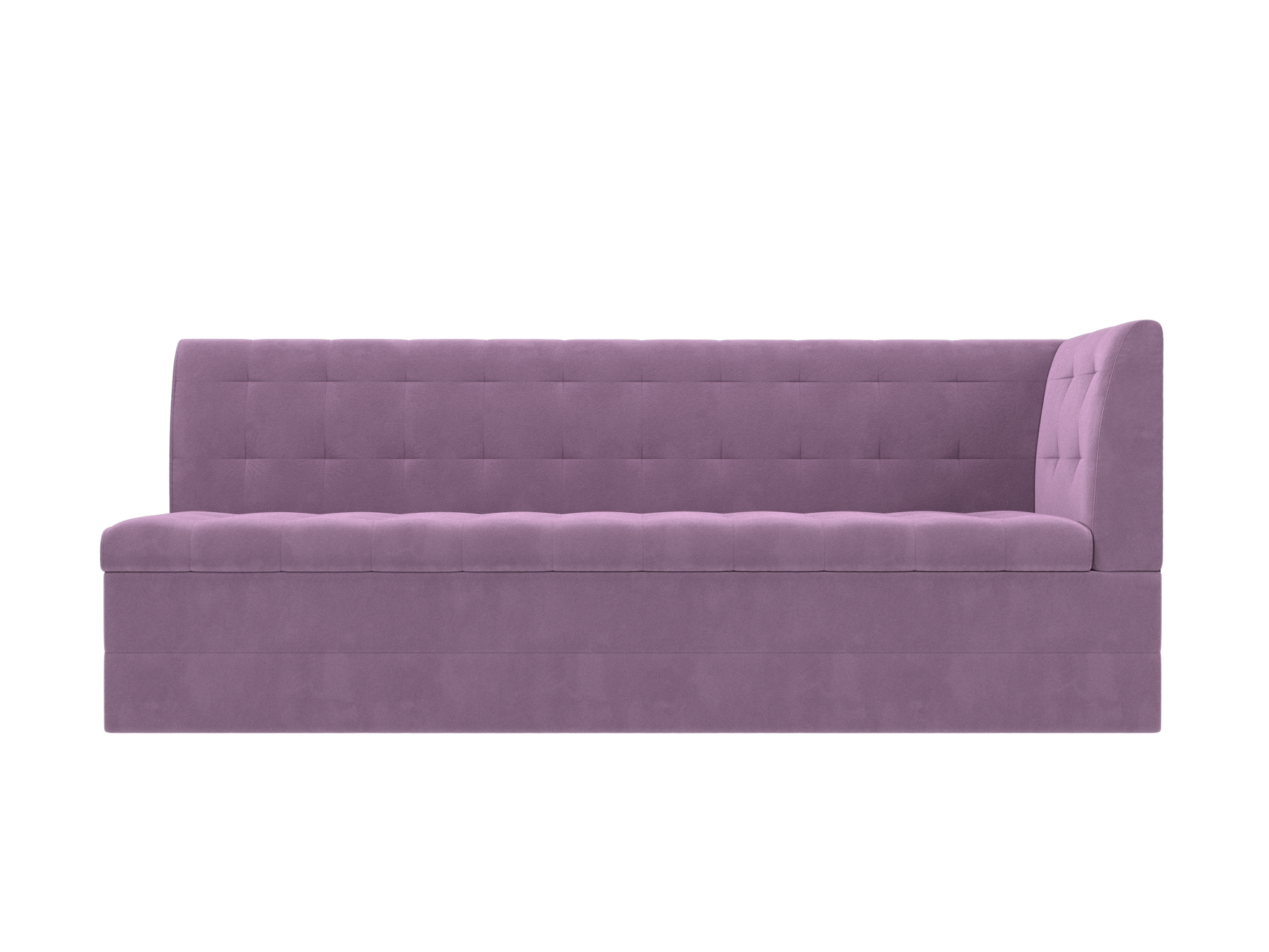 Кухонный угловой диван 4Home Бриз, 181x62x85см, дельфин, сиреневый, микровельвет