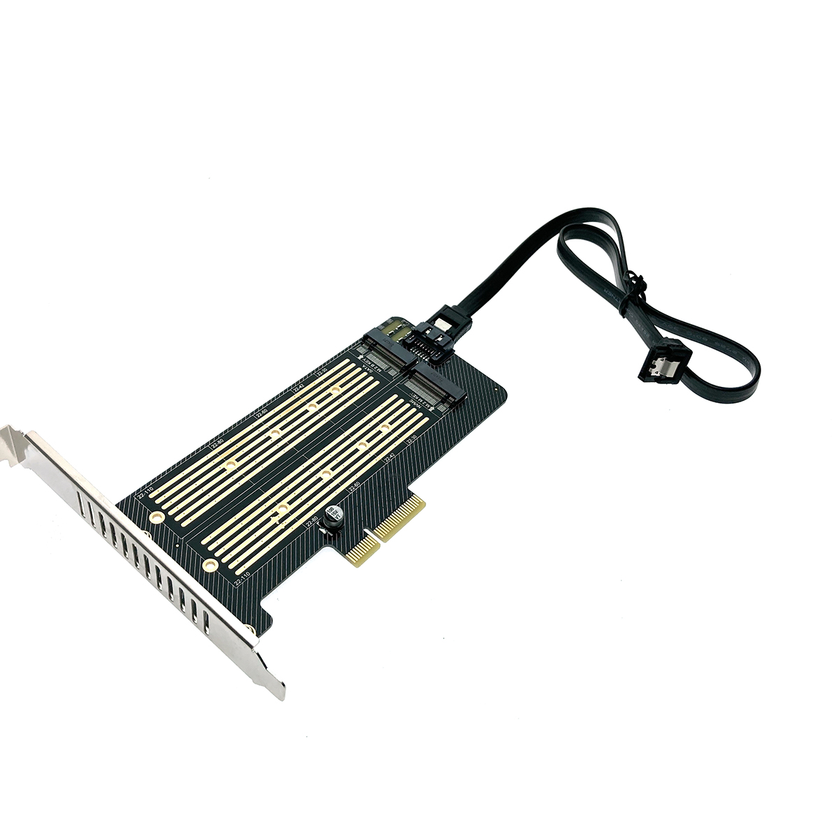 Контроллер Espada PCI-Ex4, M.2 1port B key +1port M key, PCIe2M2