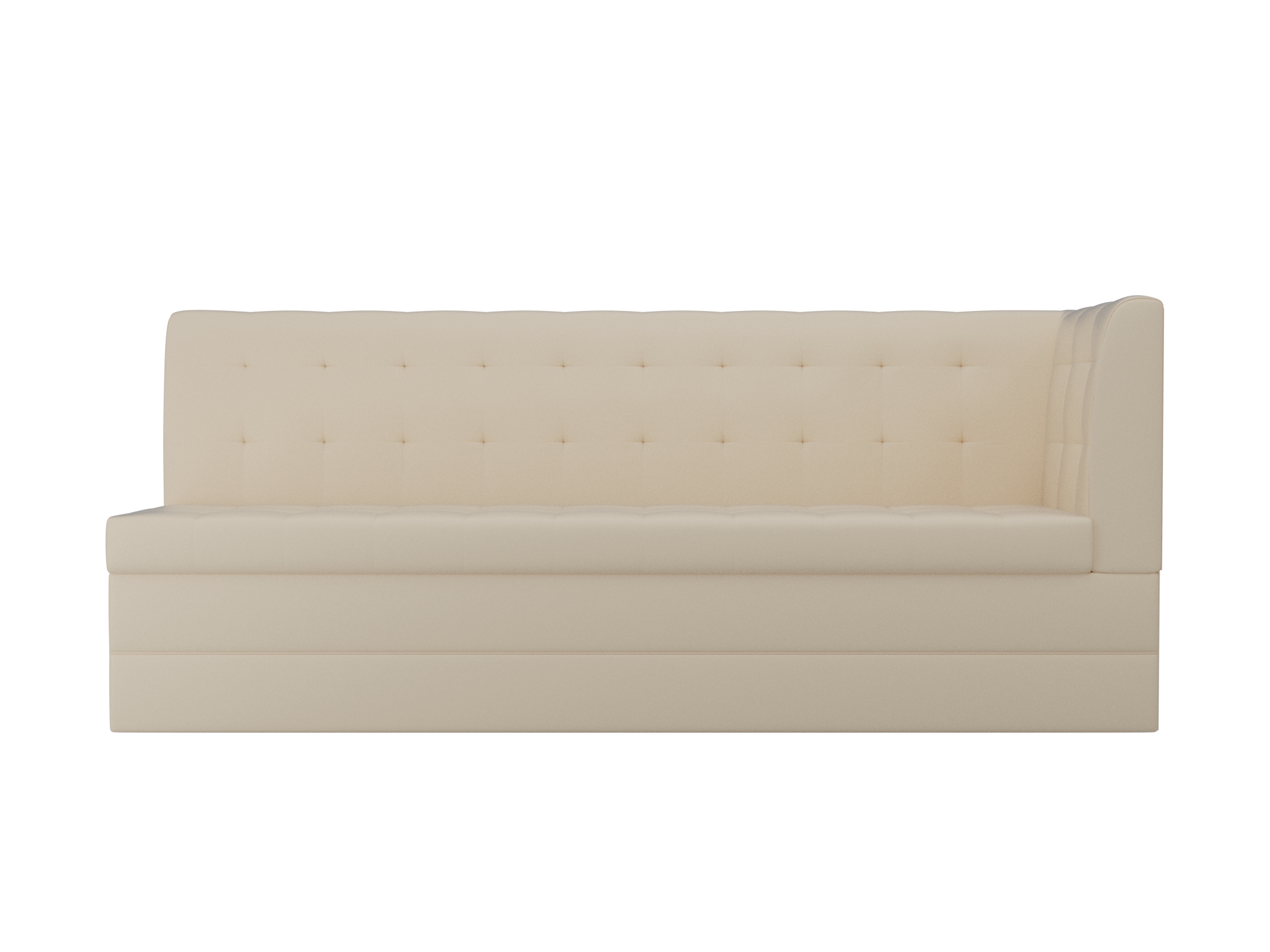 Кухонный угловой диван 4Home Бриз, 181x62x85см, дельфин, бежевый, экокожа