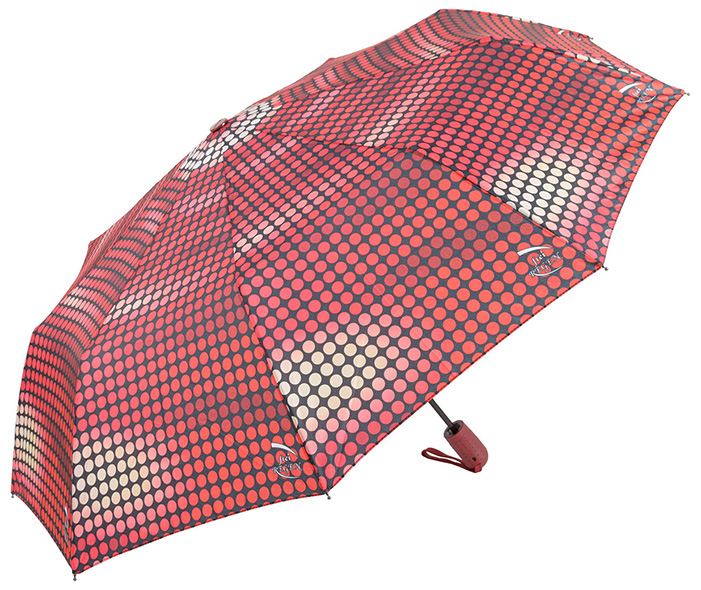 Зонт складной женский полуавтоматический Rain Lucky 710-LAP бордовый