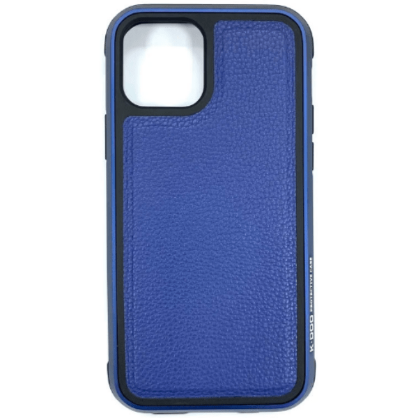 Чехол для iPhone 12/12 Pro Mars Leather, синий