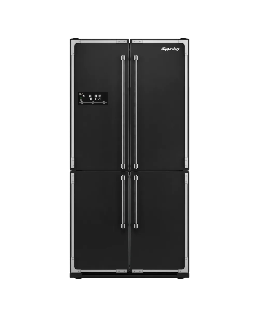 Холодильник Kuppersberg NMFV 18591 BK Silver черный, серебристый
