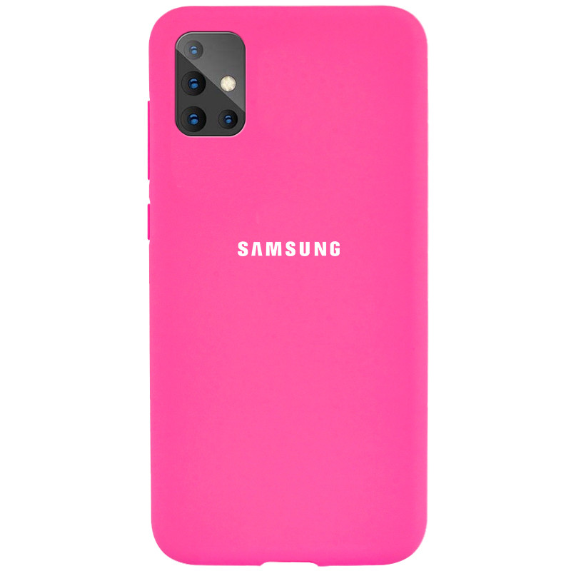 Чехол Samsung A41 SILICONE COVER розовый