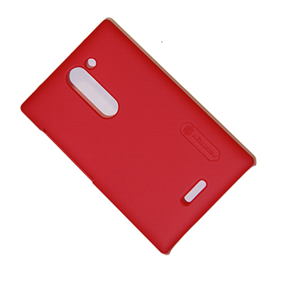 Чехол для Nokia 502 Dual задняя крышка пластик ребристый Nillkin <красный>