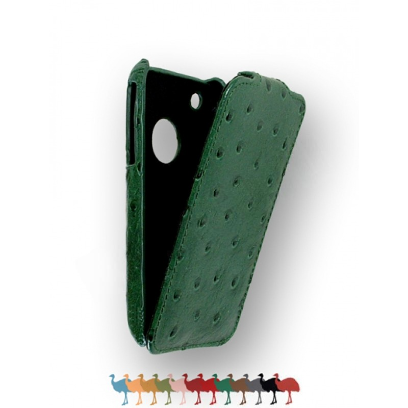 Кожаный чехол кожа Melkco Jacka Type для Apple iPhone 3GS/3G зеленый