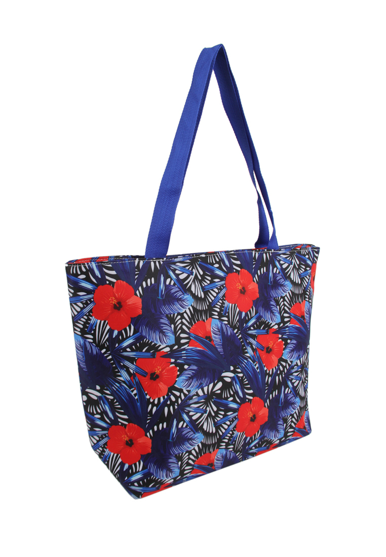 Пляжная сумка женская Daniele Patrici A40460, темно-синий/красный