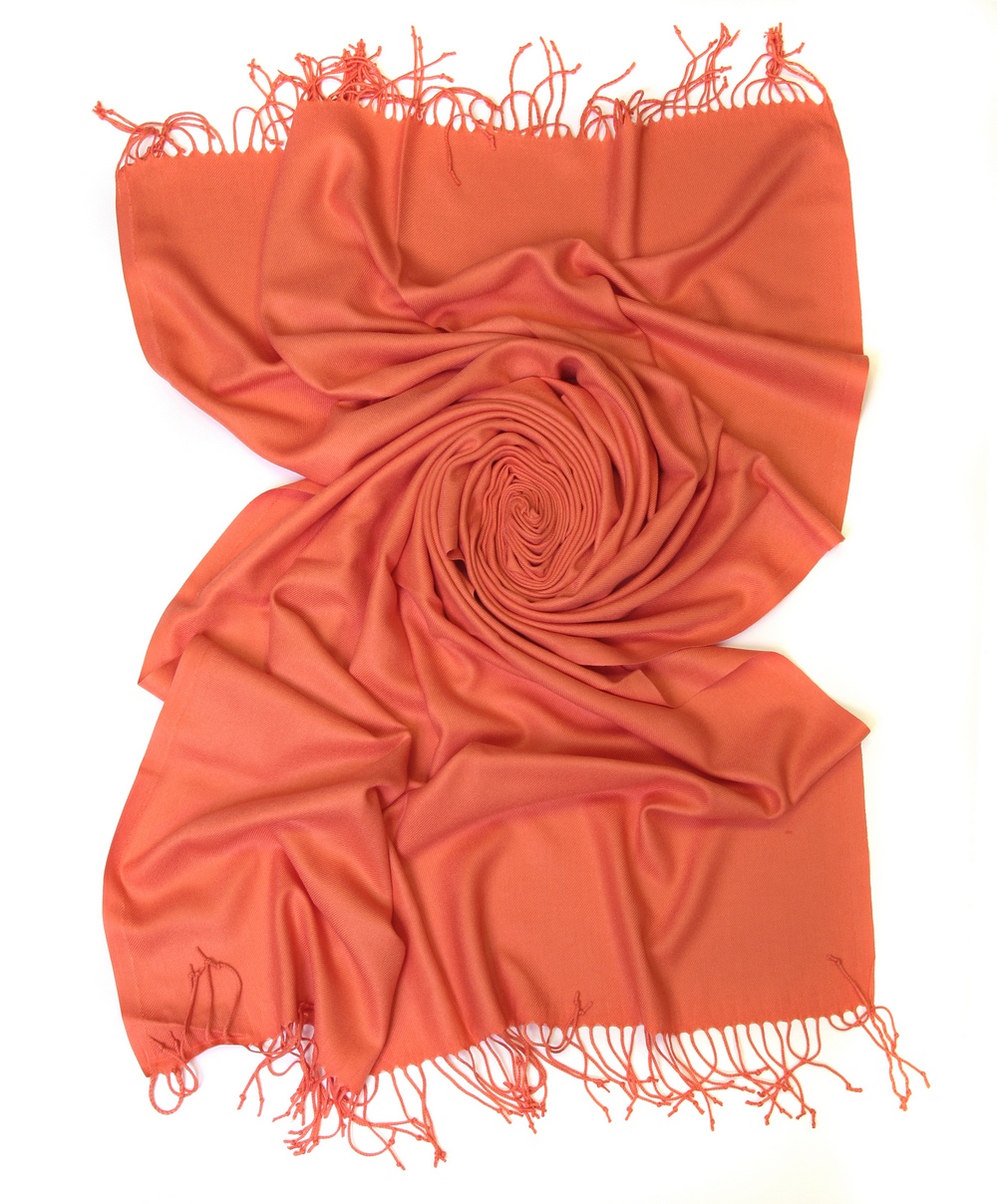 Палантин женский Frantelli М07020053-О оранжевый, 70х200 см