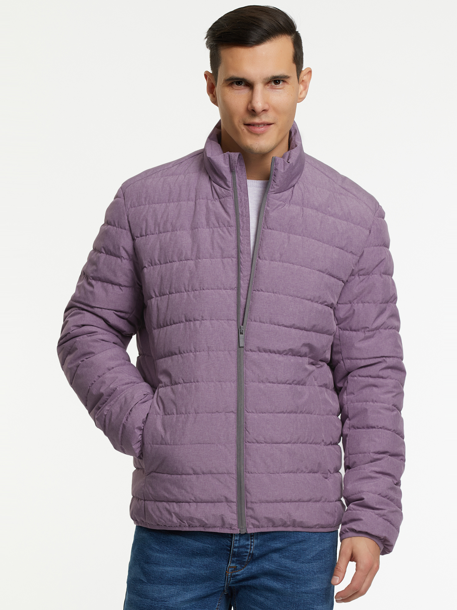 Куртка мужская oodji 1B121001M-2 фиолетовая M