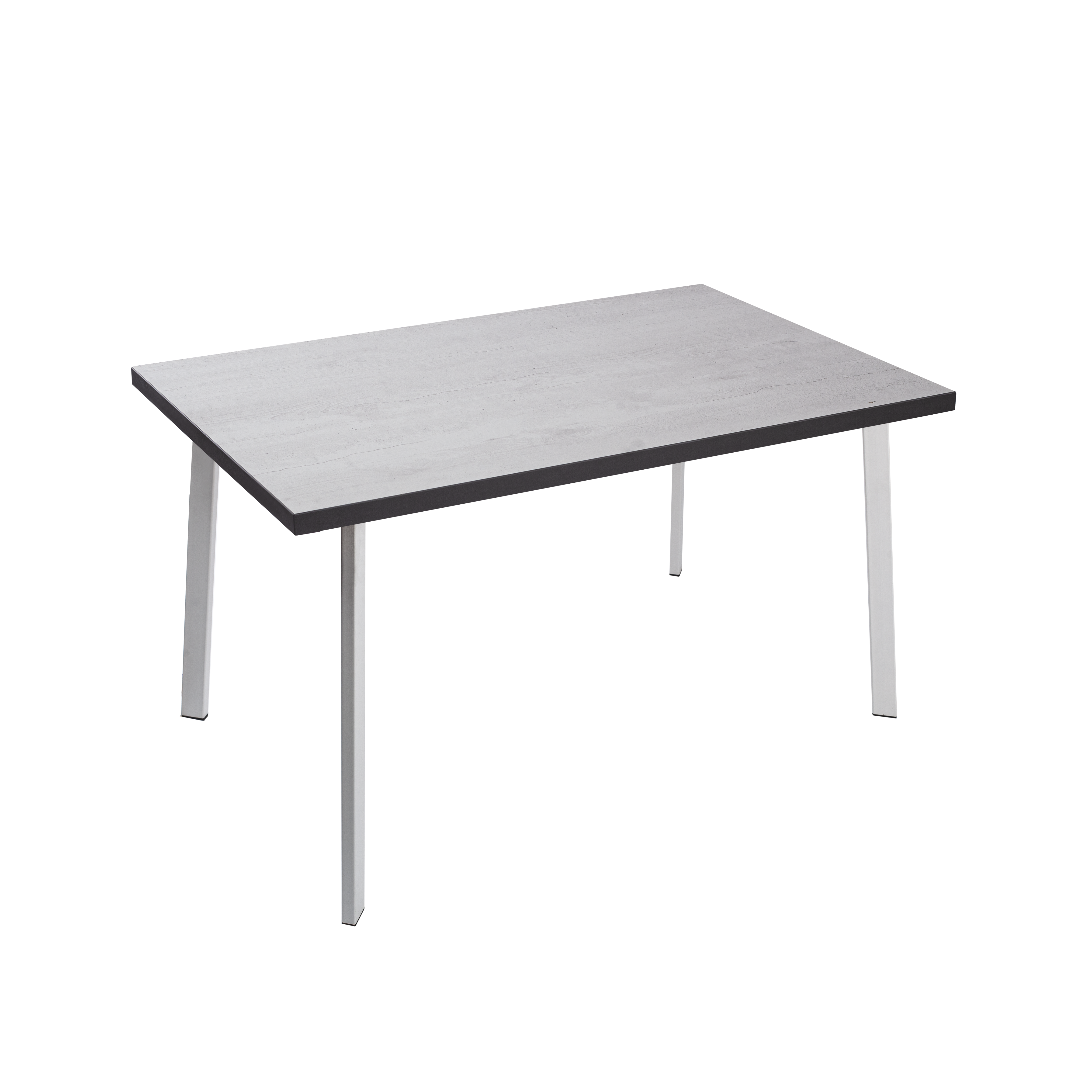 Стол для кухни Фортресс Агат.2 1000, Бетон пайн/Белый муар, комплект ног №5
