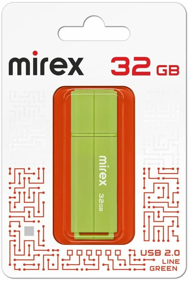 Флешка Mirex Line 32Gb Green 13600-FMULGN32