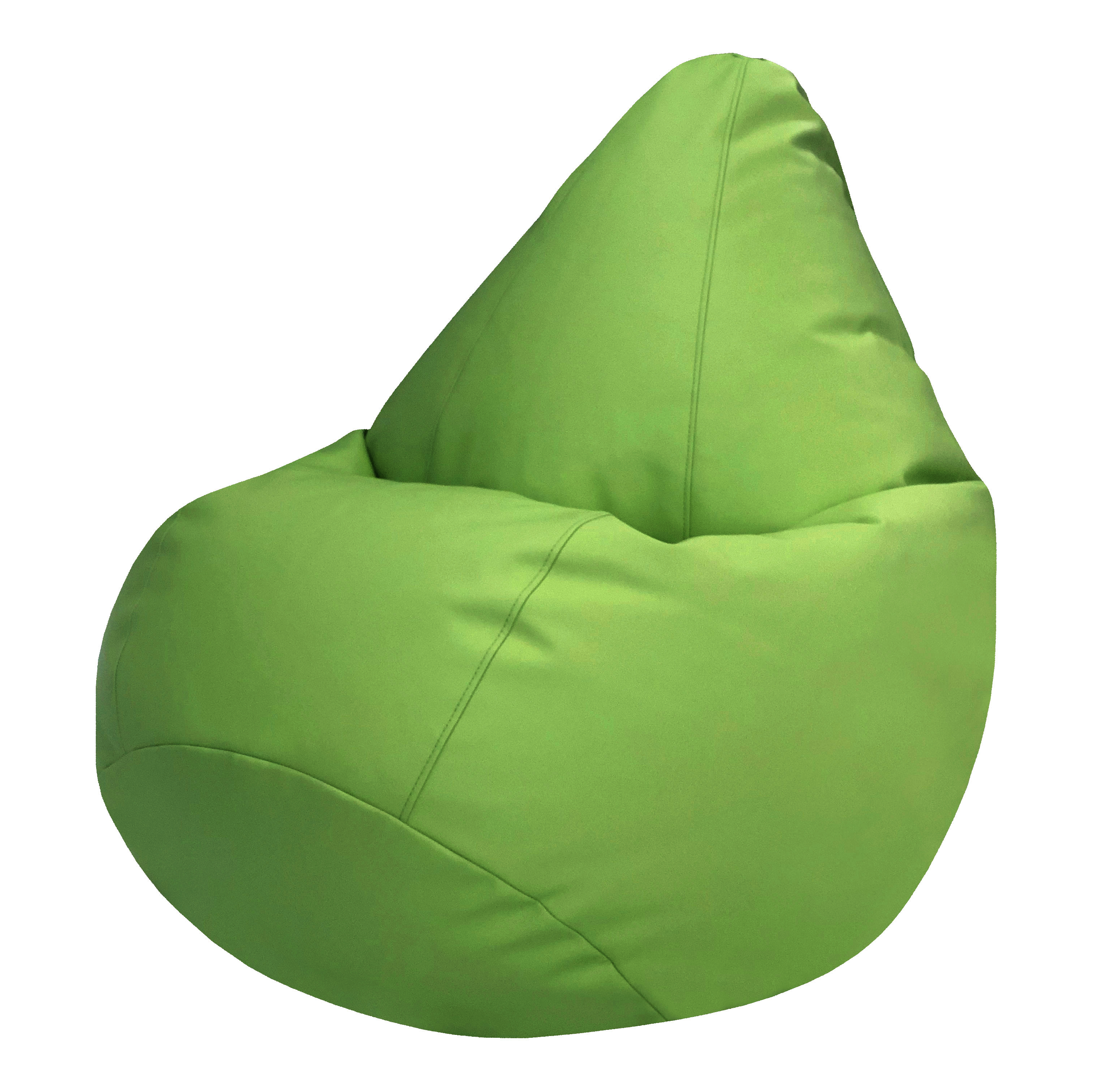 Кресло-мешок папа пуф экокожа зеленый xl 125x85