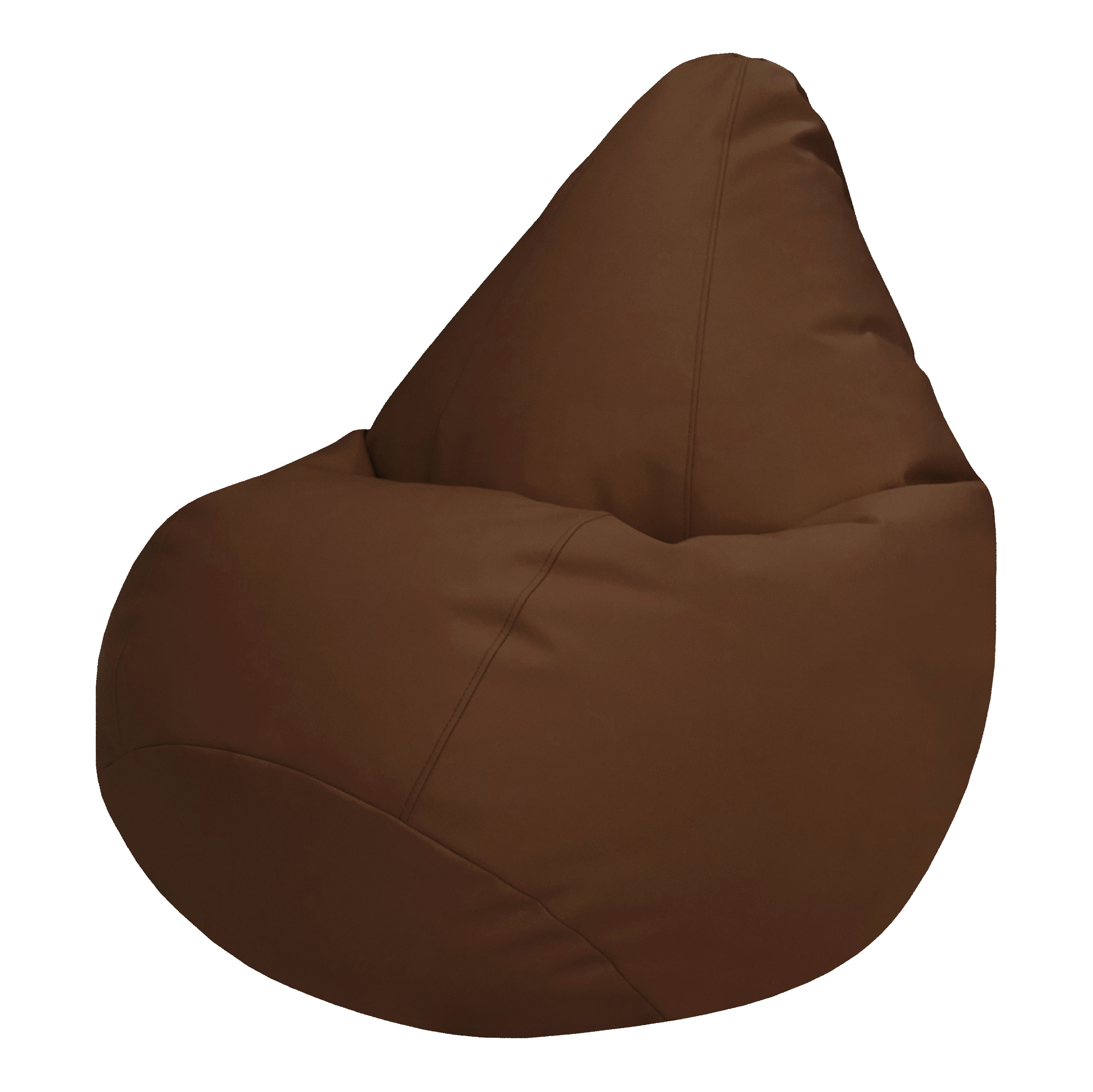 Кресло-мешок папа пуф экокожа коричневый 3xl 150x100