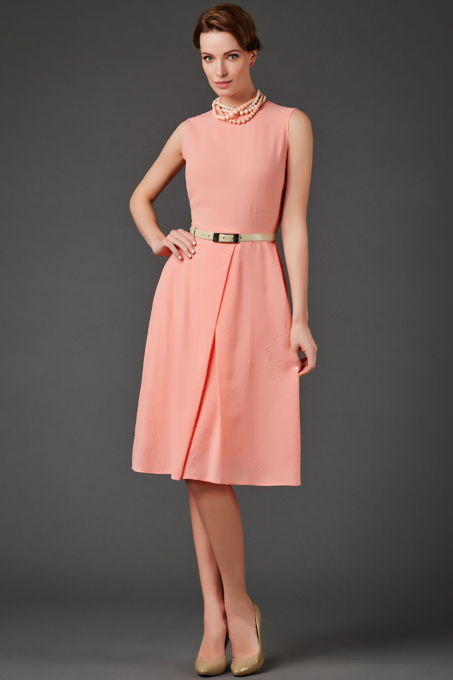 Платье женское Арт-Деко P-754 розовое 44 RU