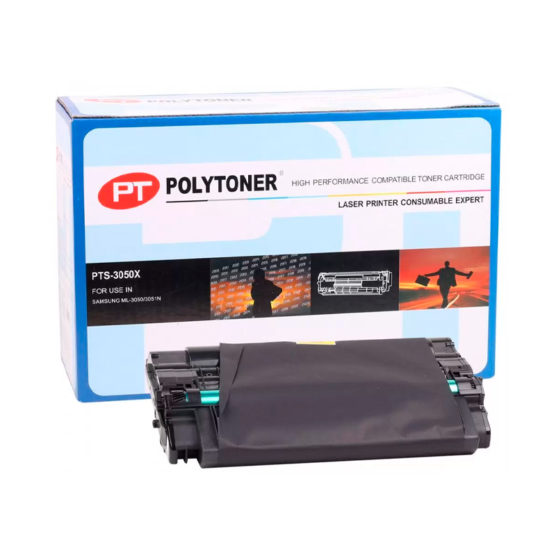 Картридж для лазерного принтера Polytoner (ML-D3050B) черный, совместимый