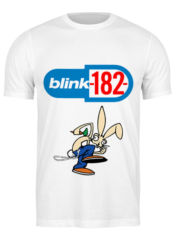 Футболка мужская Printio Blink-182 rabbit белая S