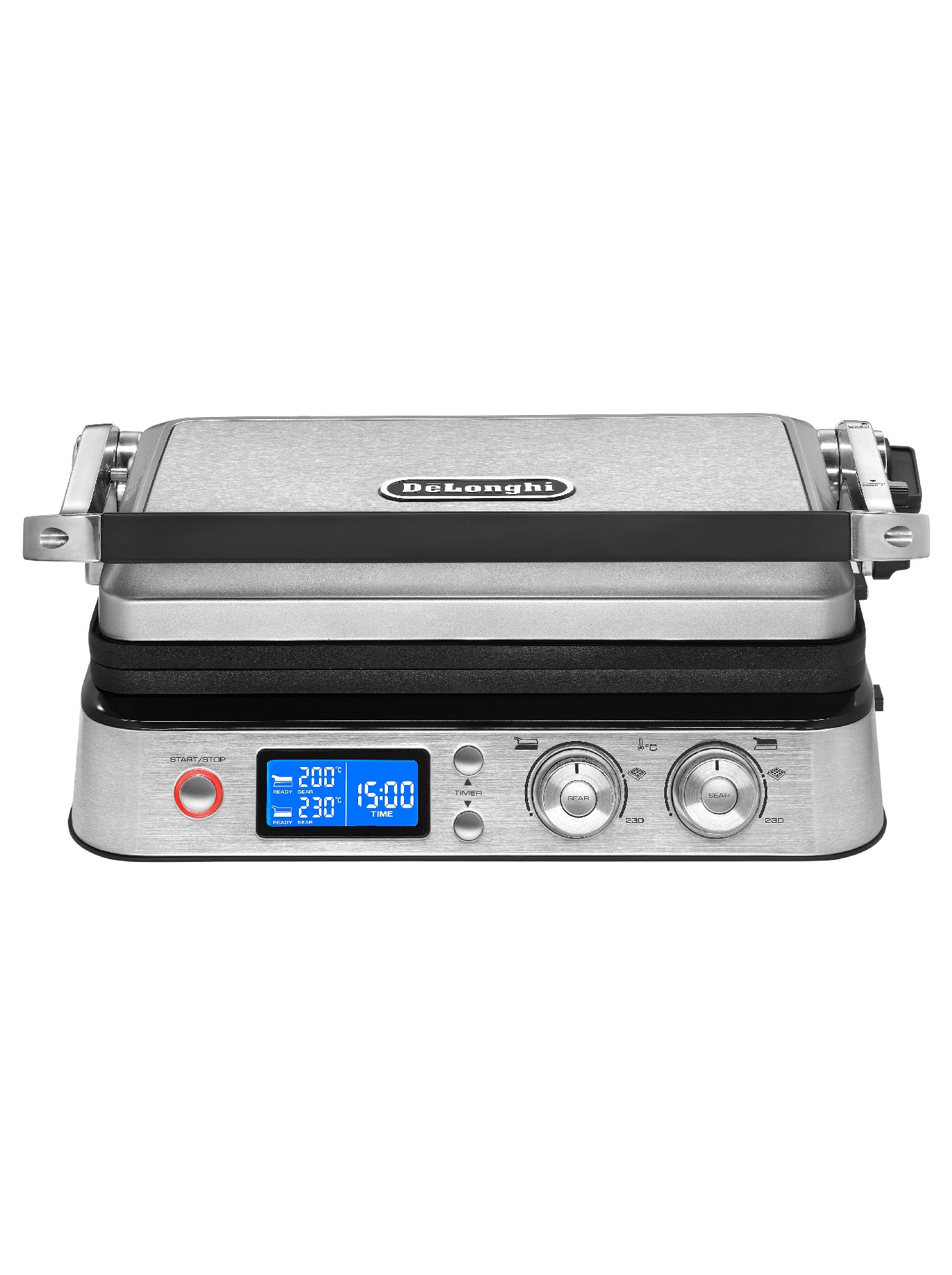 Гриль Delonghi MultiGrill CGH 1030D серебристый, черный