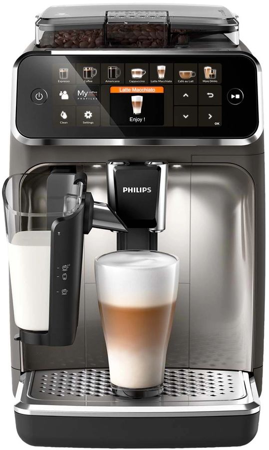 Кофемашина Philips EP5444/90, 1850 Вт, серый