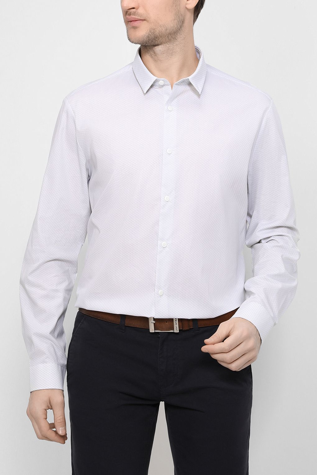 Рубашка мужская Esprit Casual 992EO2F304 голубая XL
