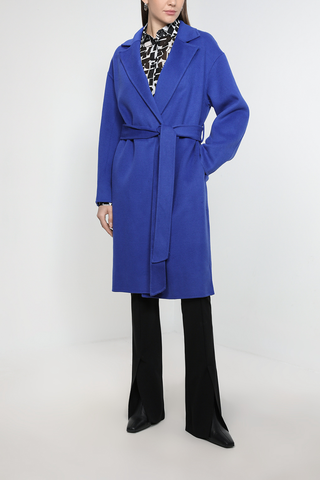 Пальто женское SABRINA SCALA SS23016207-005 синее 46 RU