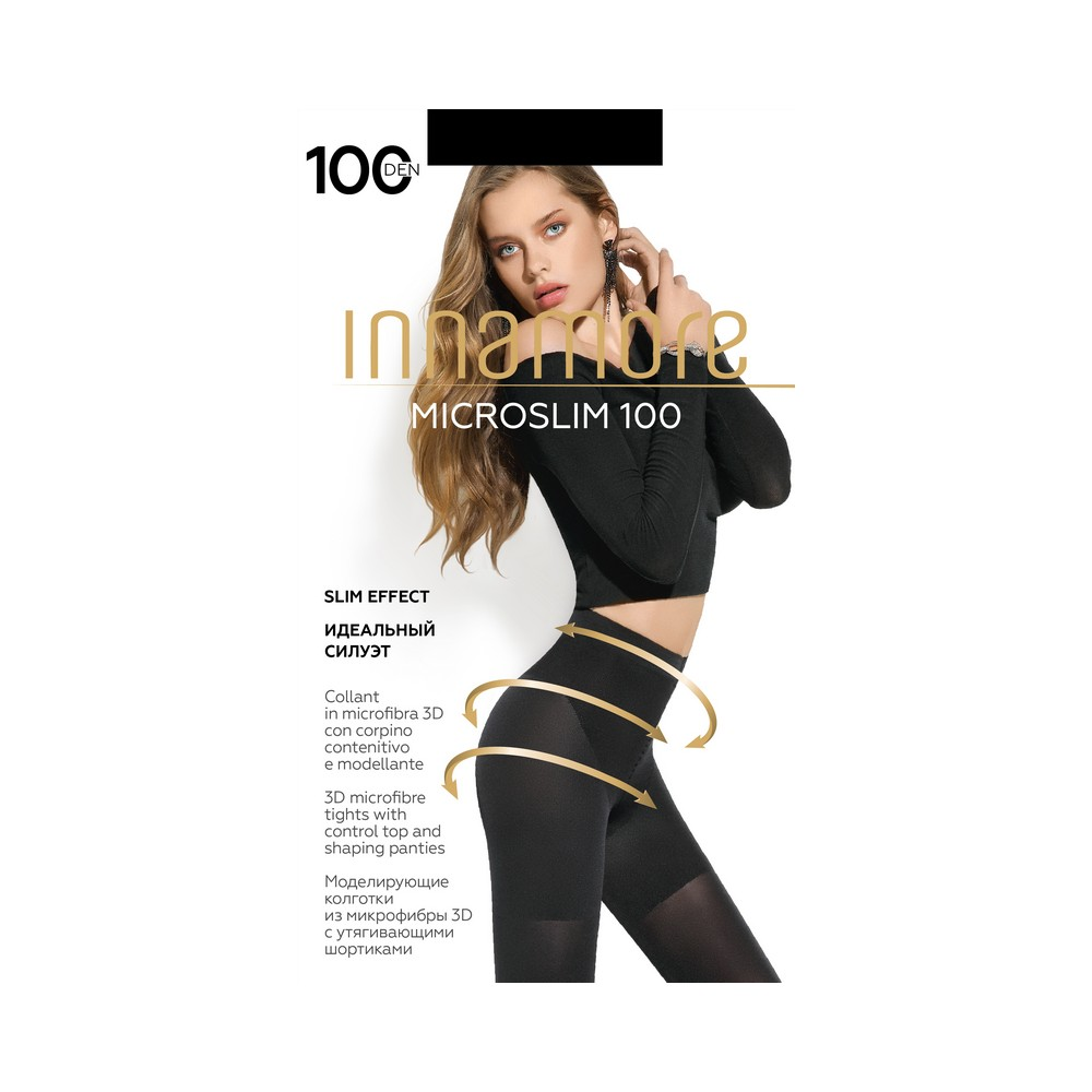 Колготки женские Innamore Microslim 100 черные 4 (L)