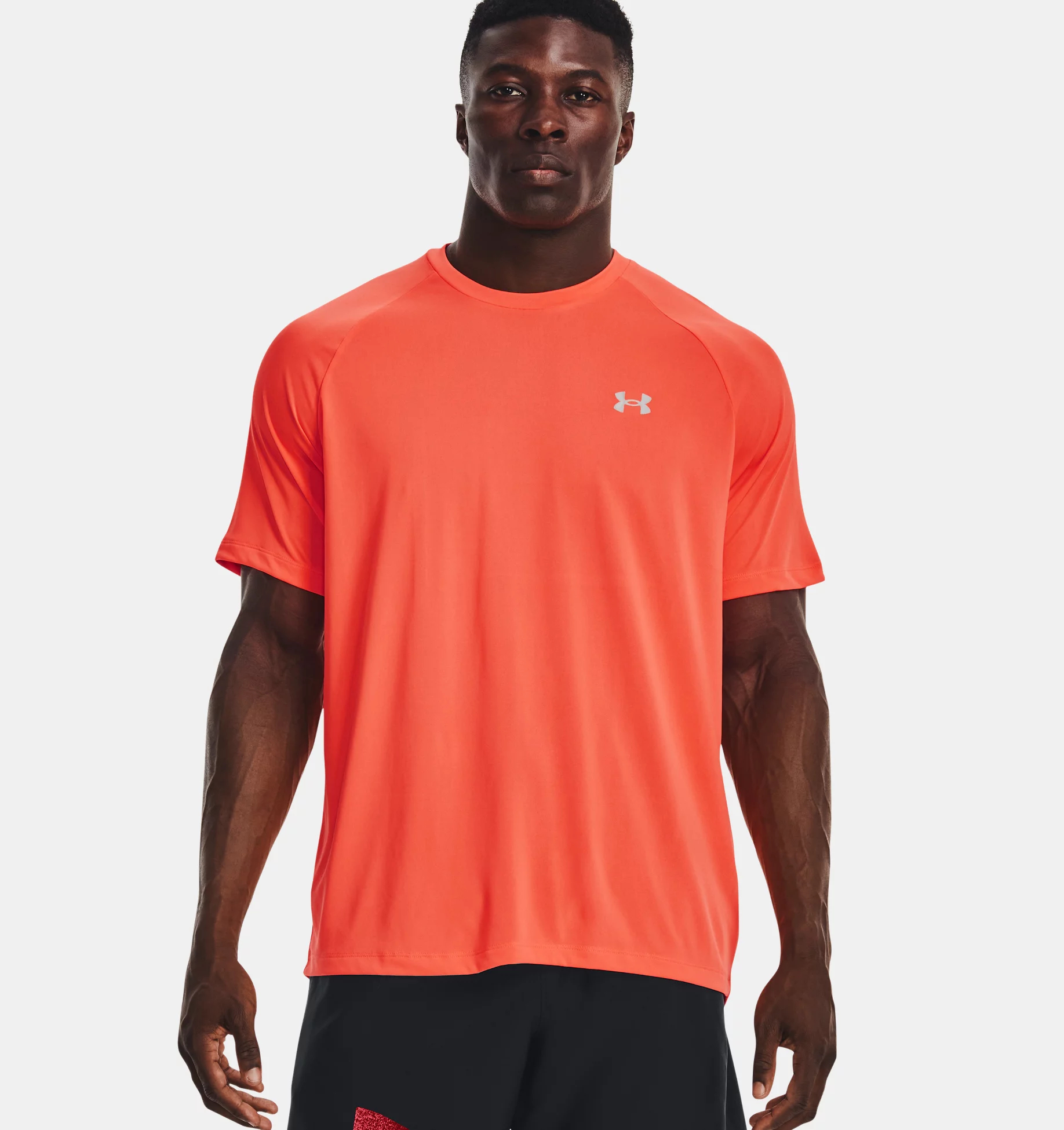 Футболка мужская Under Armour UA Tech Reflective, SS, оранжевый, S