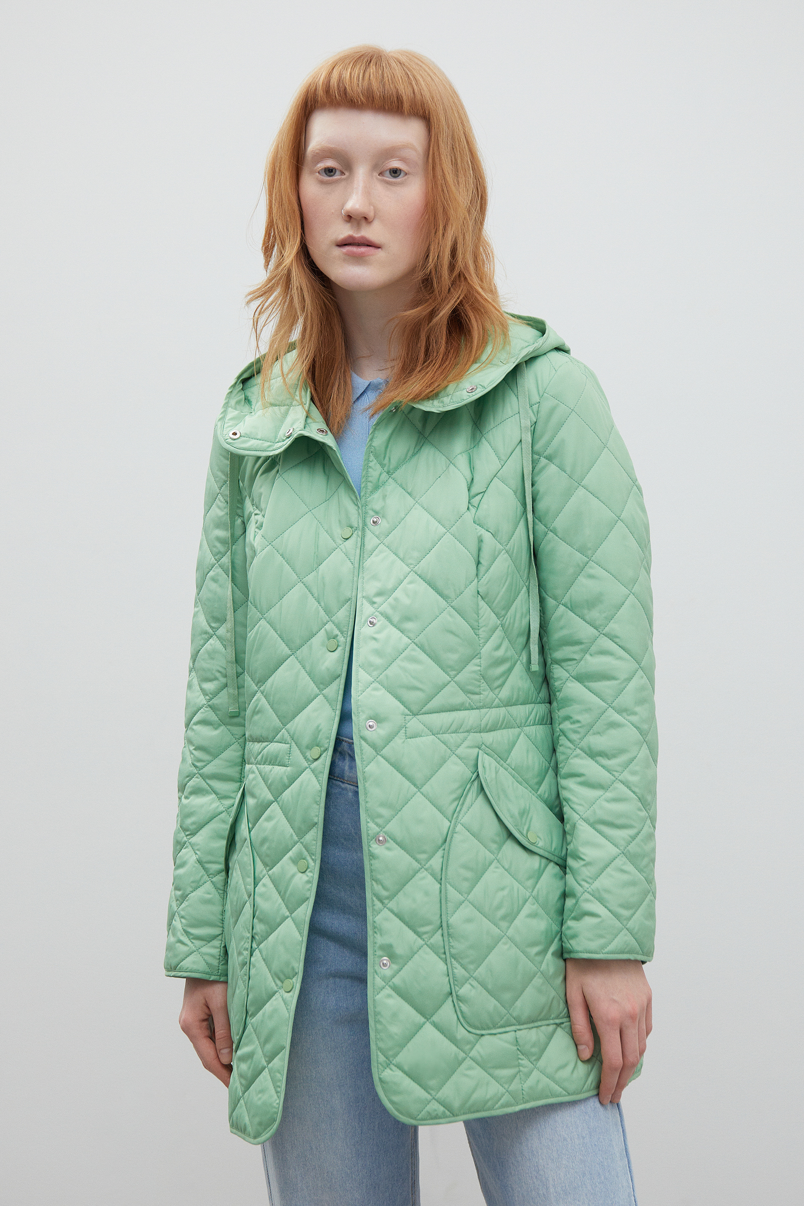 Куртка женская Finn Flare BAS-10088 зеленая XL