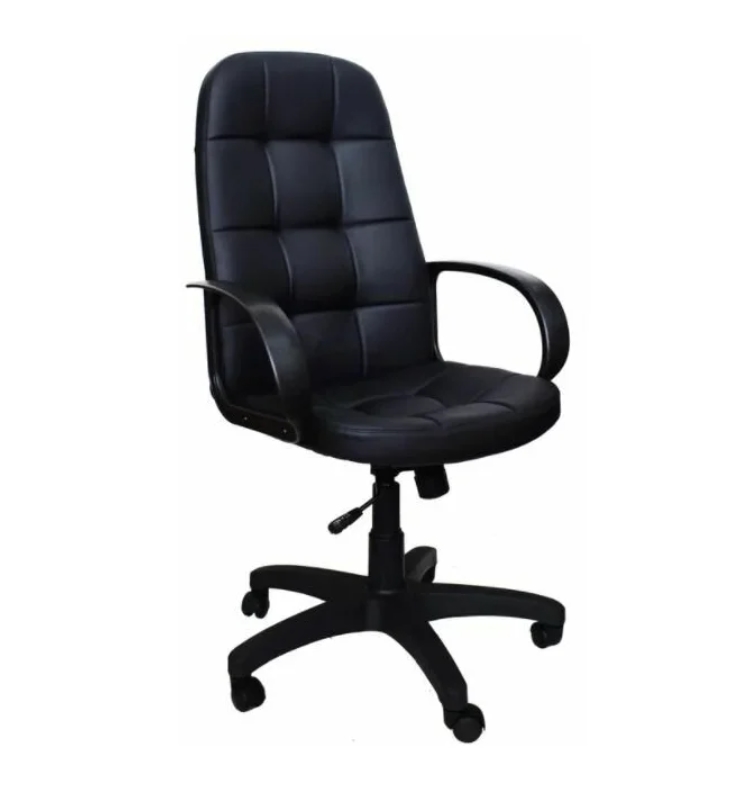Кресло офисное  ЯрКресло Кр45 ТГ Пласт Эко1 (экокожа черная)