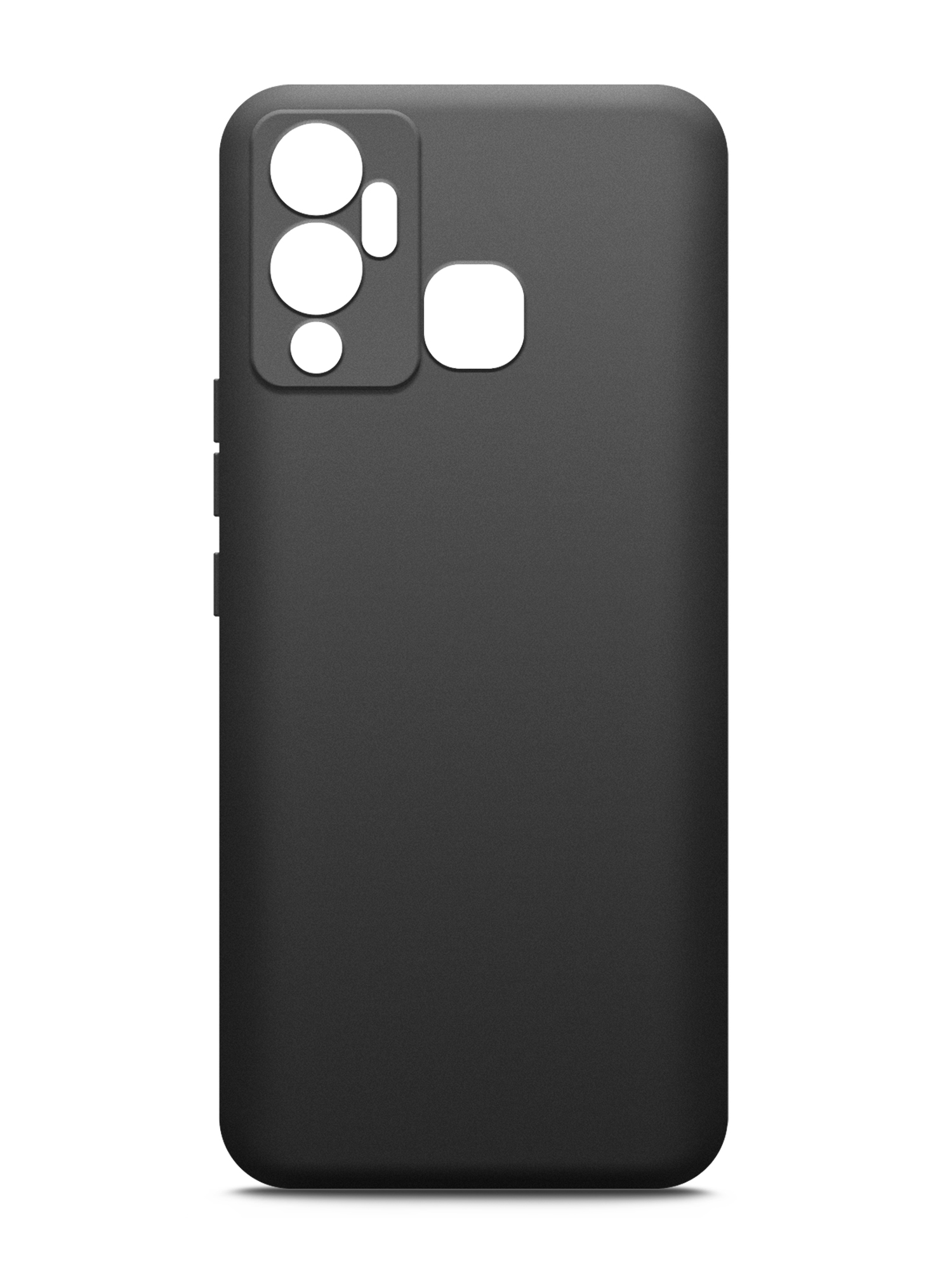 Чехол Brozo на Infinix HOT 12 Play NFC, силиконовый черный(матовый)