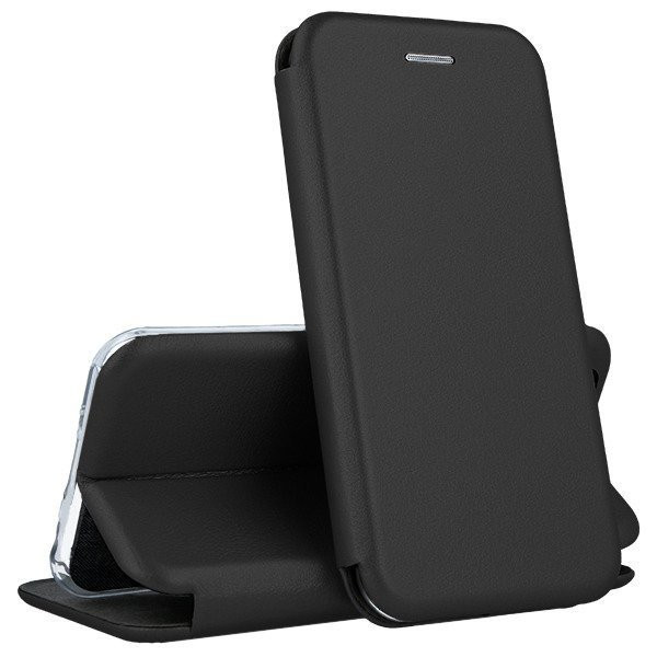 Кожаный чехол-книжка Open Color с функцией подставки для Samsung Galaxy M31s (Черный)
