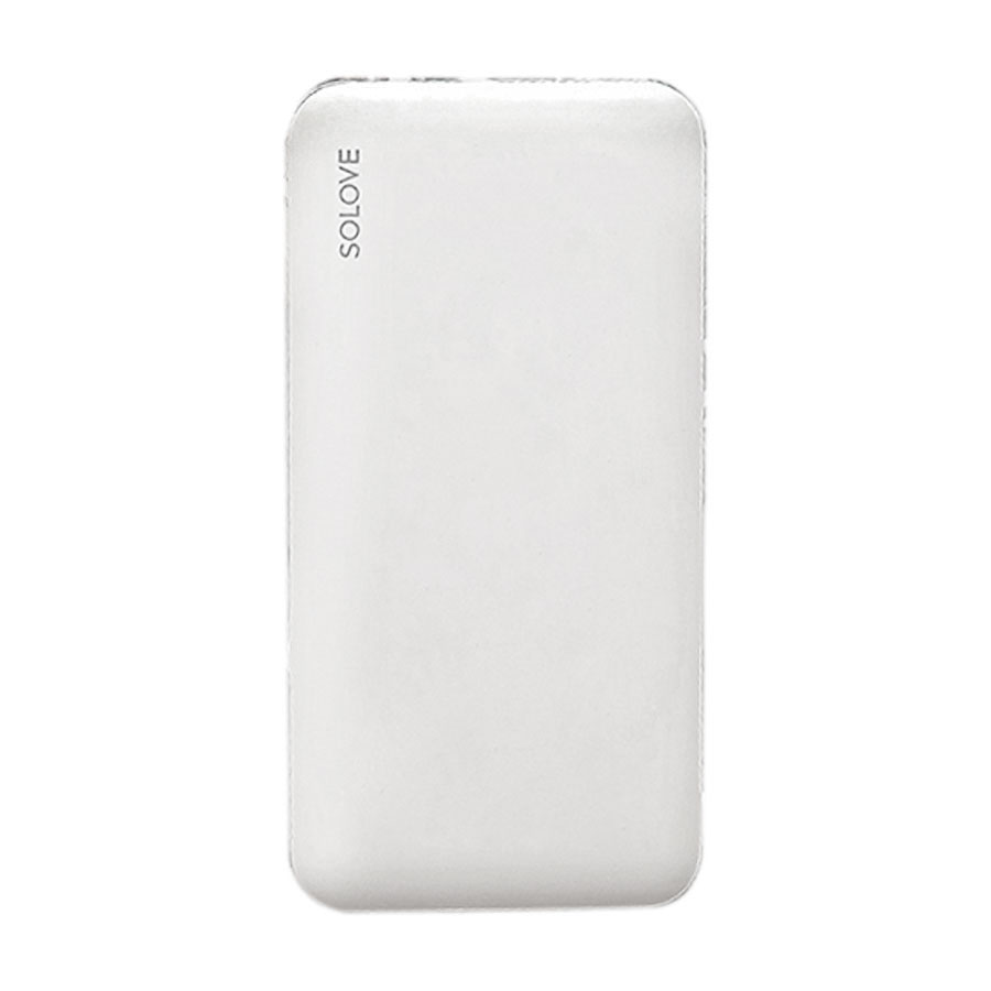 Внешний аккумулятор Solove 001M+ White RUS 10000 мА/ч для мобильных устройств, белый