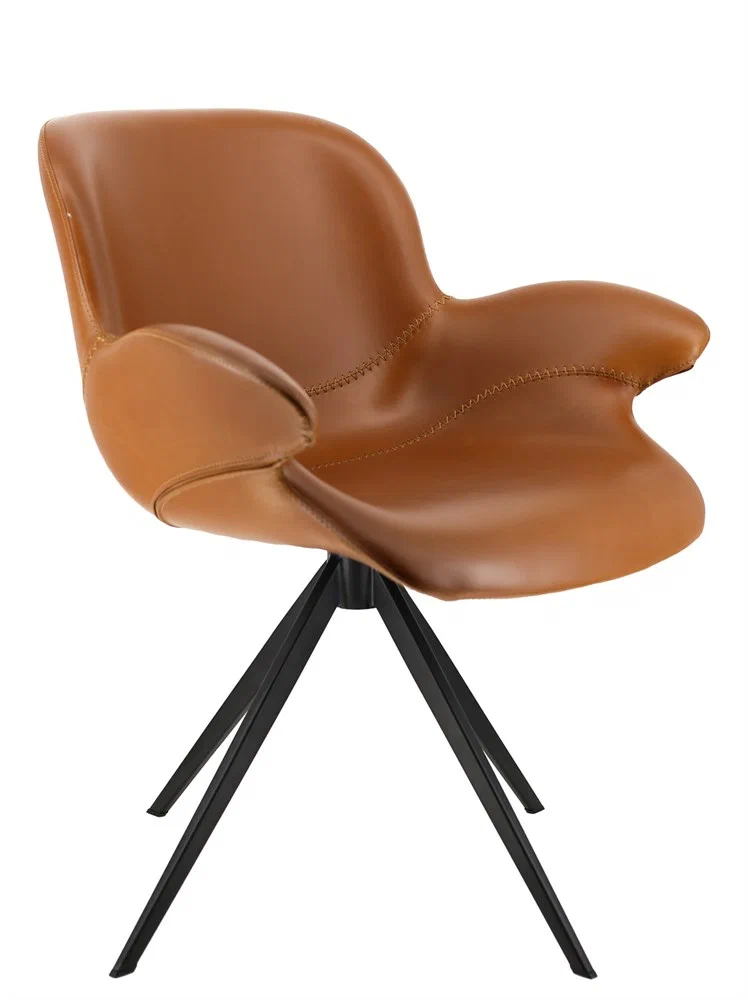 Обеденное кресло Everprof Aurora экокожа brown