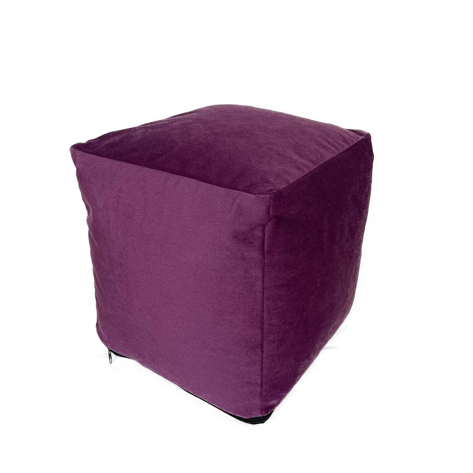 Кресло-мешок Пуфик кубик Kreslo-Puff Jaguar 29 Фиолетовый Велюр