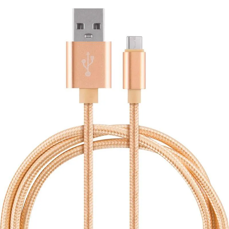 Кабель Energy ET-28 USB/Type-C, золотой