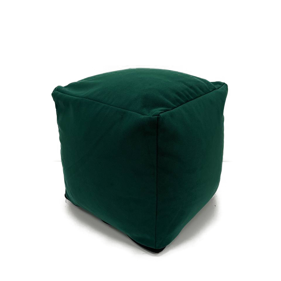 Кресло-мешок Пуфик кубик Kreslo-Puff Camaro 99 Темно-зеленый Велюр