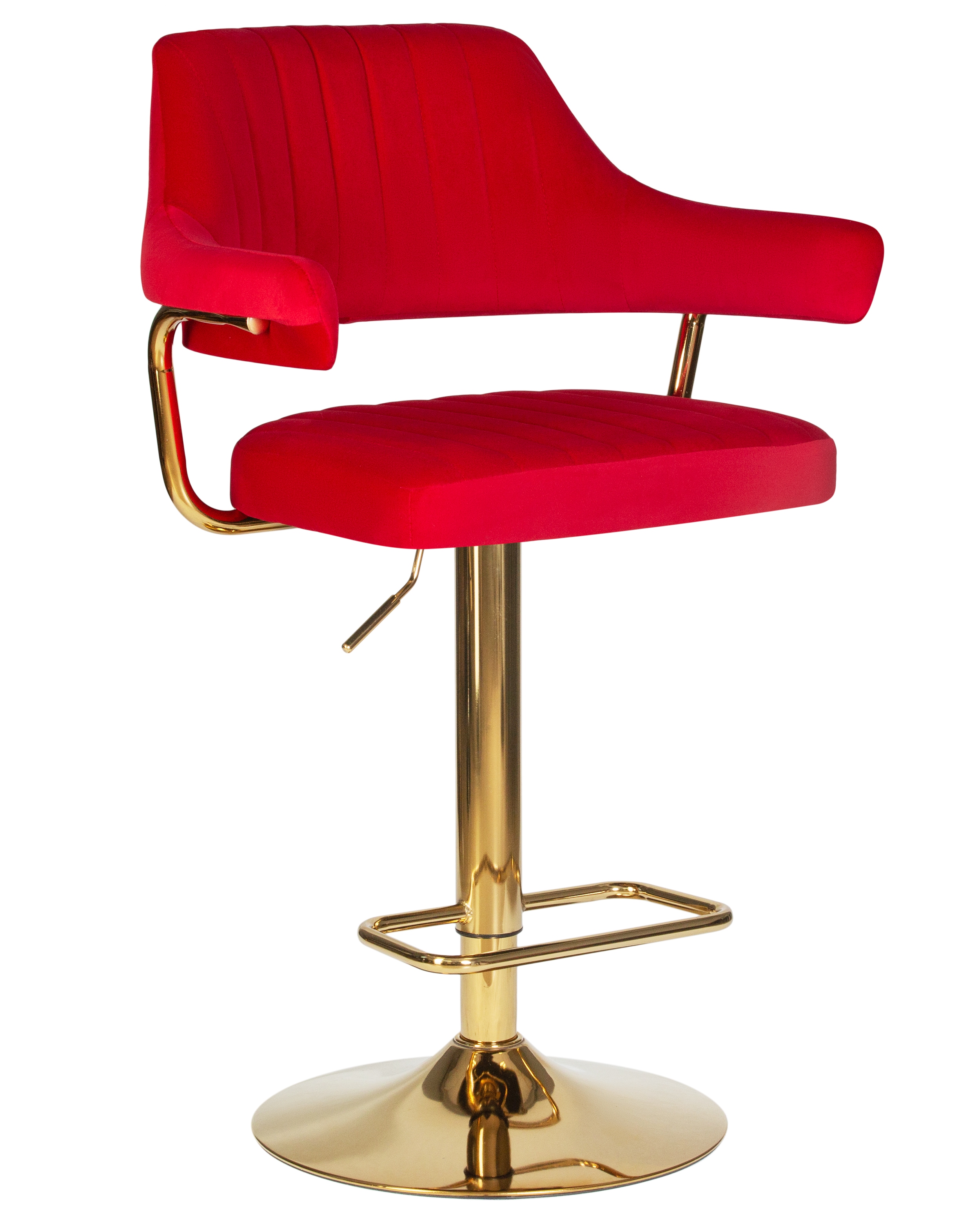Барный стул Империя стульев CHARLY GOLD LM-5019, golden red velure