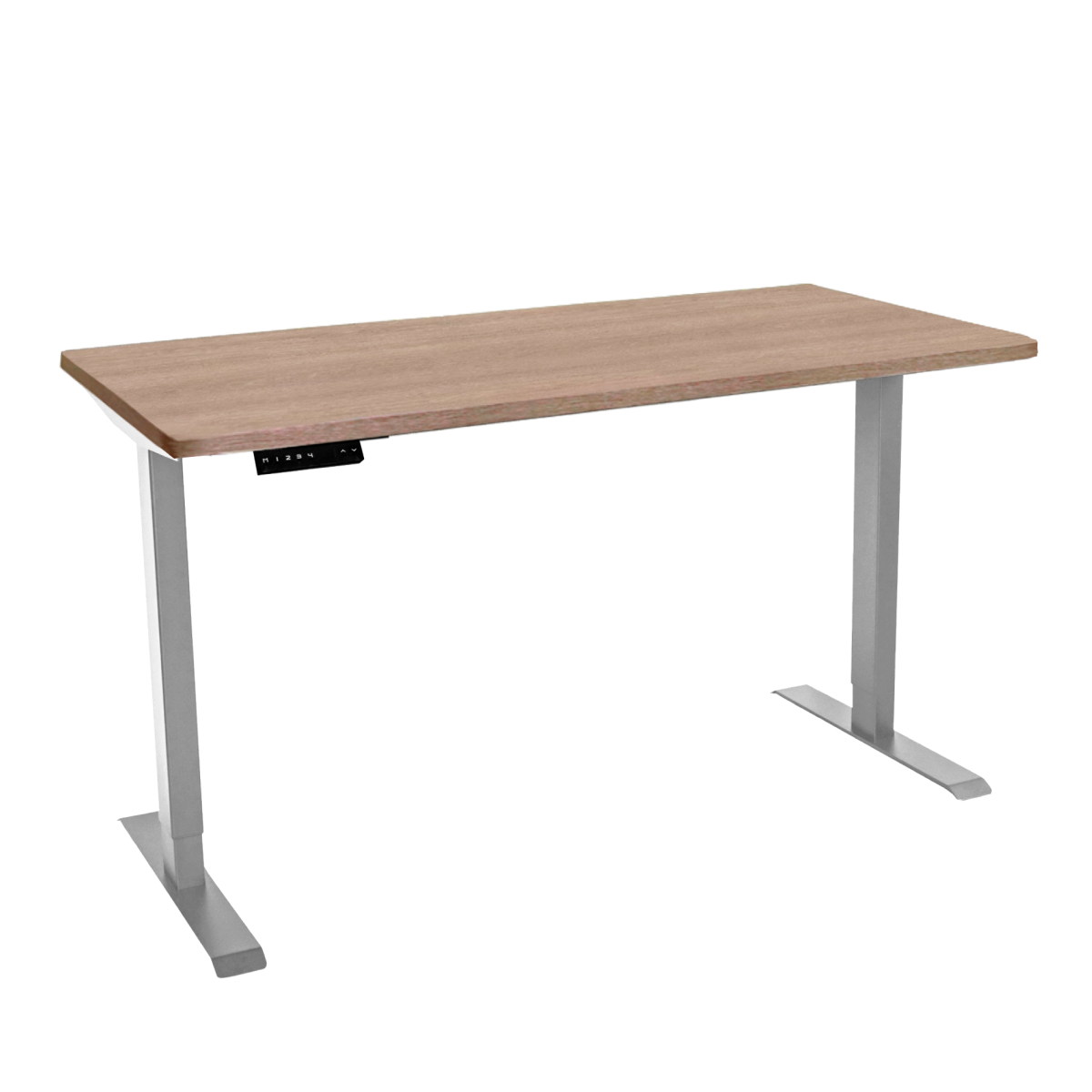 Офисный стол с регулируемой высотой LuxAlto 2AR2 34409, 120x70, Бежево-серый/Серый