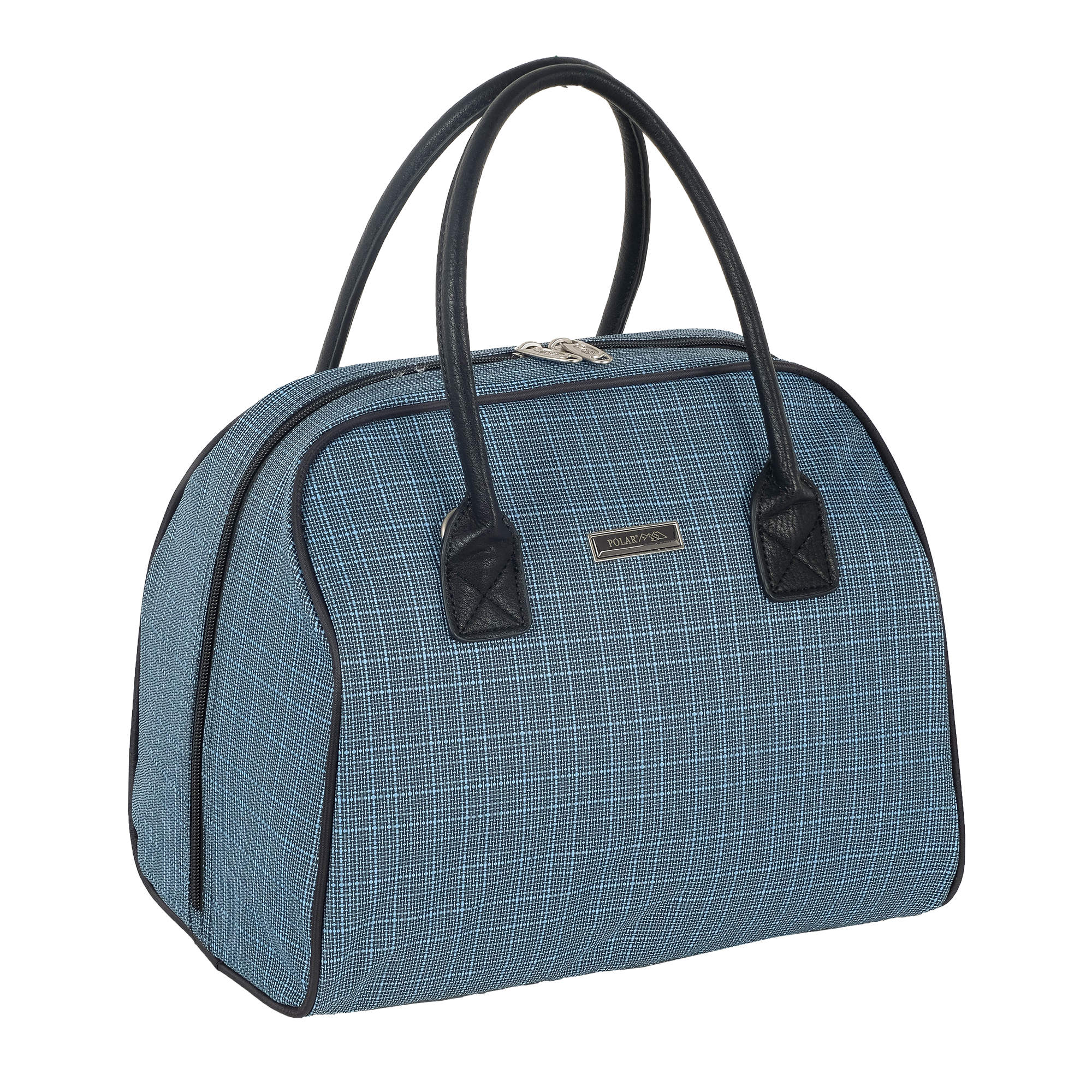 Дорожная сумка женская Polar П7113ж синяя, 30x34x24 см