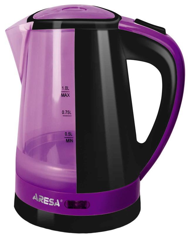 Чайник электрический Aresa AR-3434 1 л Purple, Black