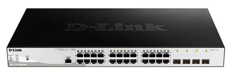 Коммутатор D-Link DGS-1210-28MP/ME/B1A Black