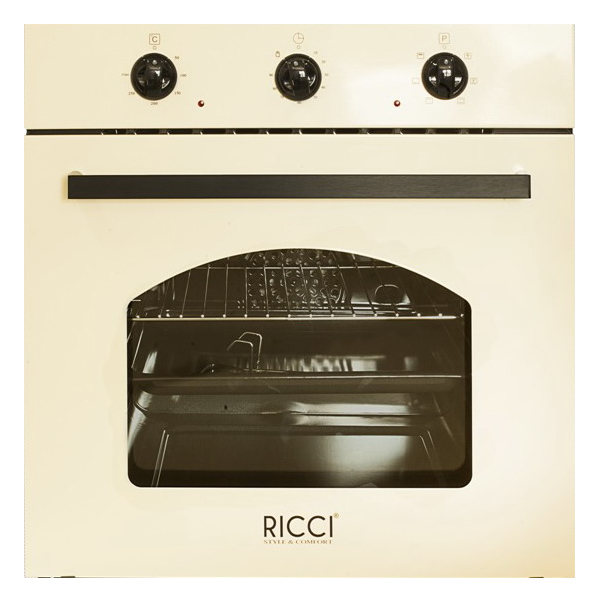 Встраиваемый электрический духовой шкаф RICCI REO-610 BG Beige
