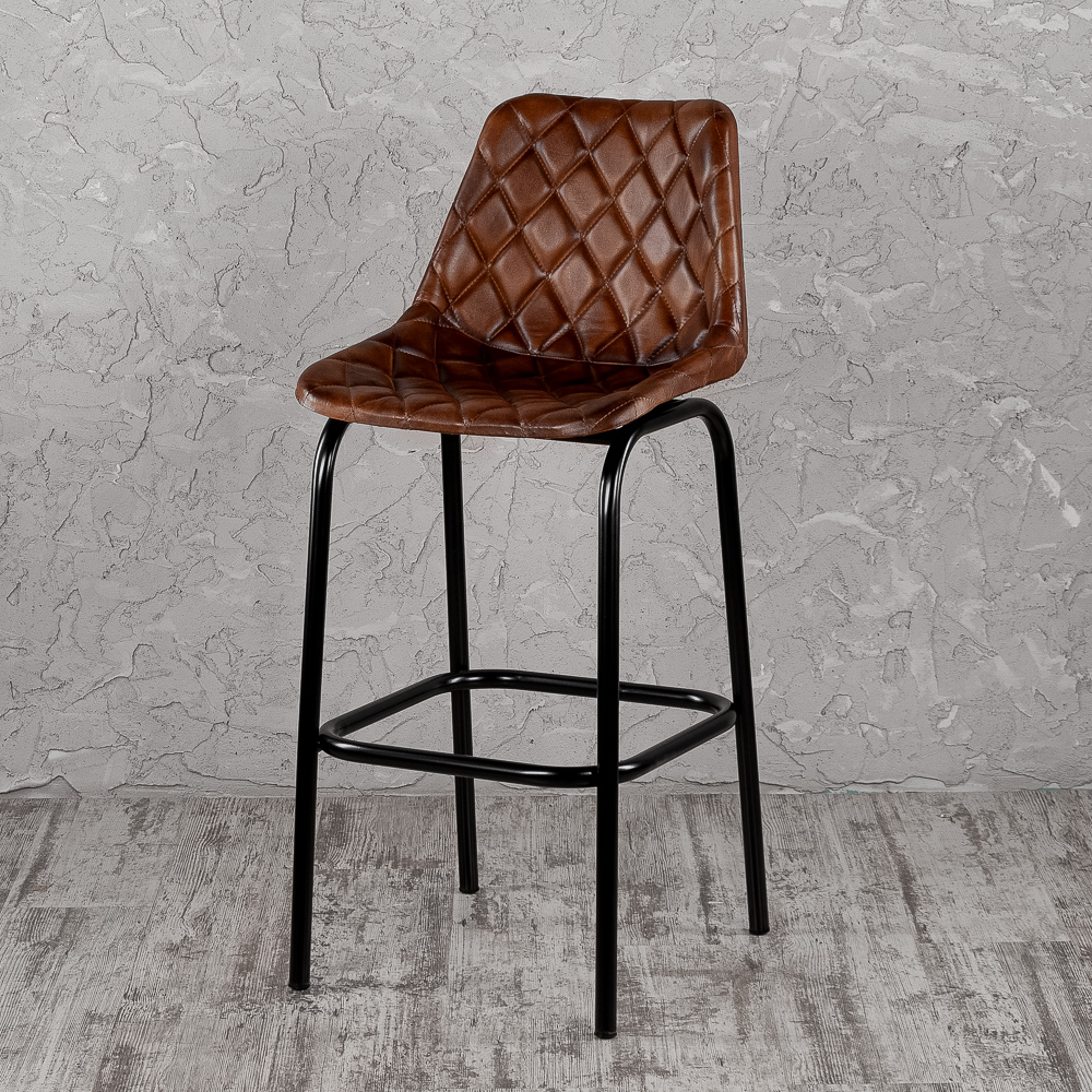 Барный стул Decor-of-today 1863, черный/коричневый