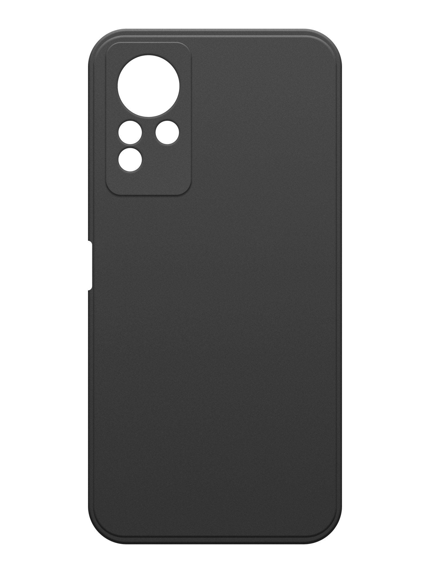 Чехол Brozo на Infinix Note 12, с силиконом Soft touch, черный