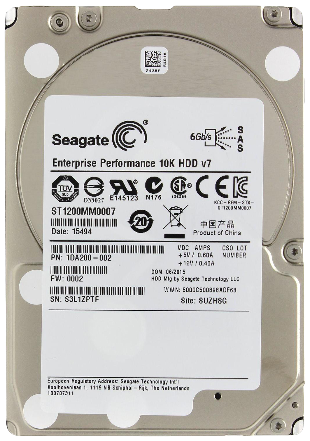 Жесткий диск Seagate Enterprise Performance 1,2ТБ (ST1200MM0007)
