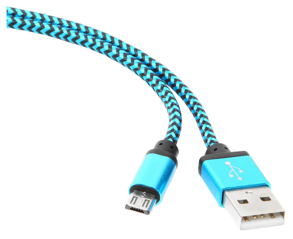Кабель Gembird "Cablexpert CC-mUSB2bl" USB2,0 соединительный USB A-microB, синий (1,0м)
