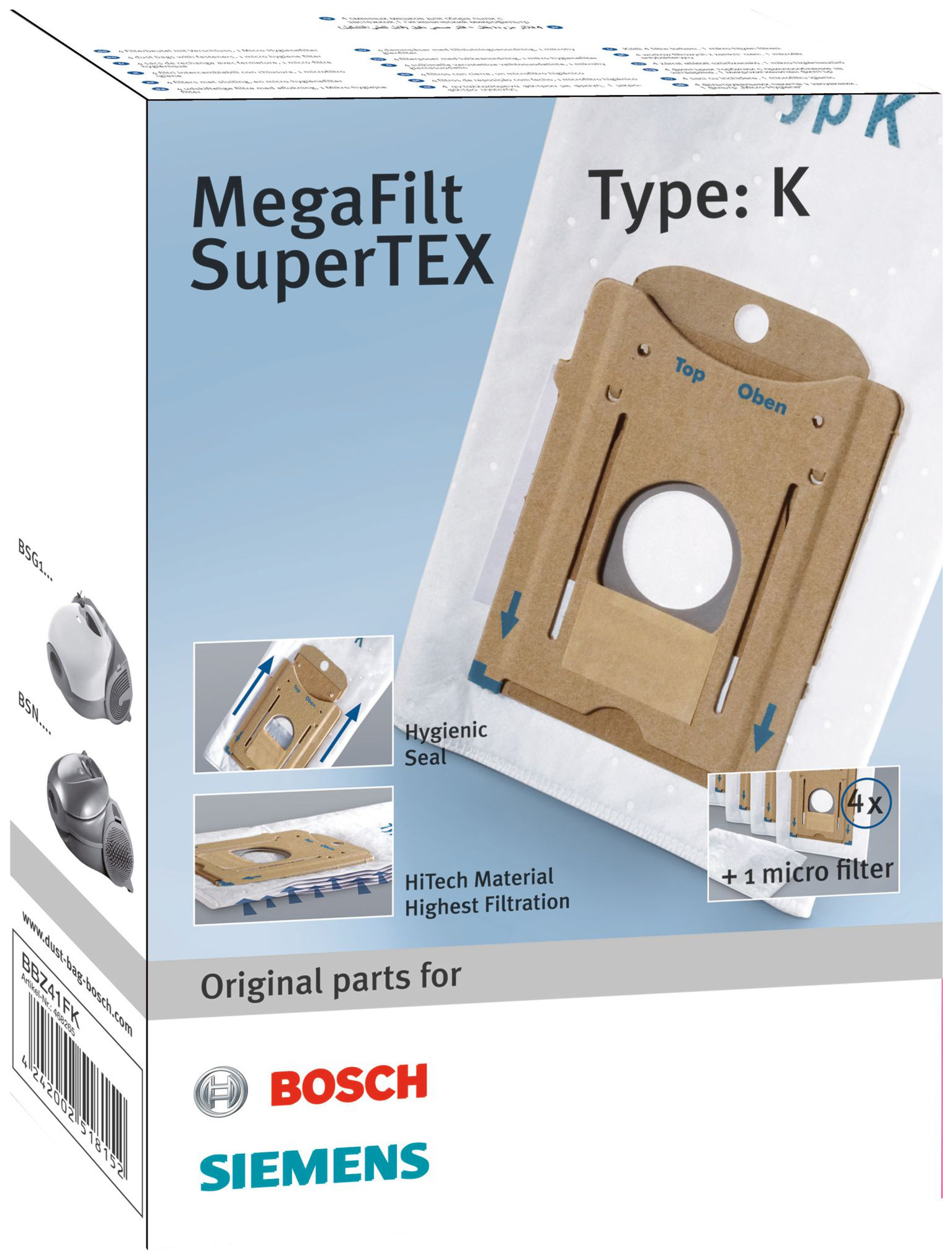 Пылесборник Bosch BBZ41FK