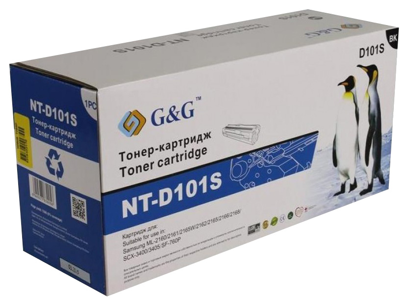 Картридж для лазерного принтера G&G NT-D101S, черный
